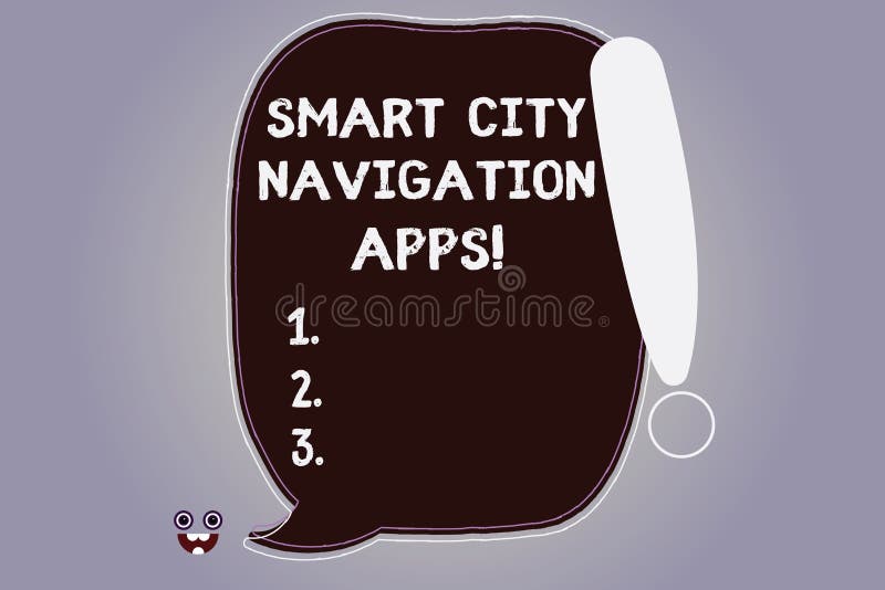 Word Writing Text Smart City Navigation Apps. Business Concept for ...