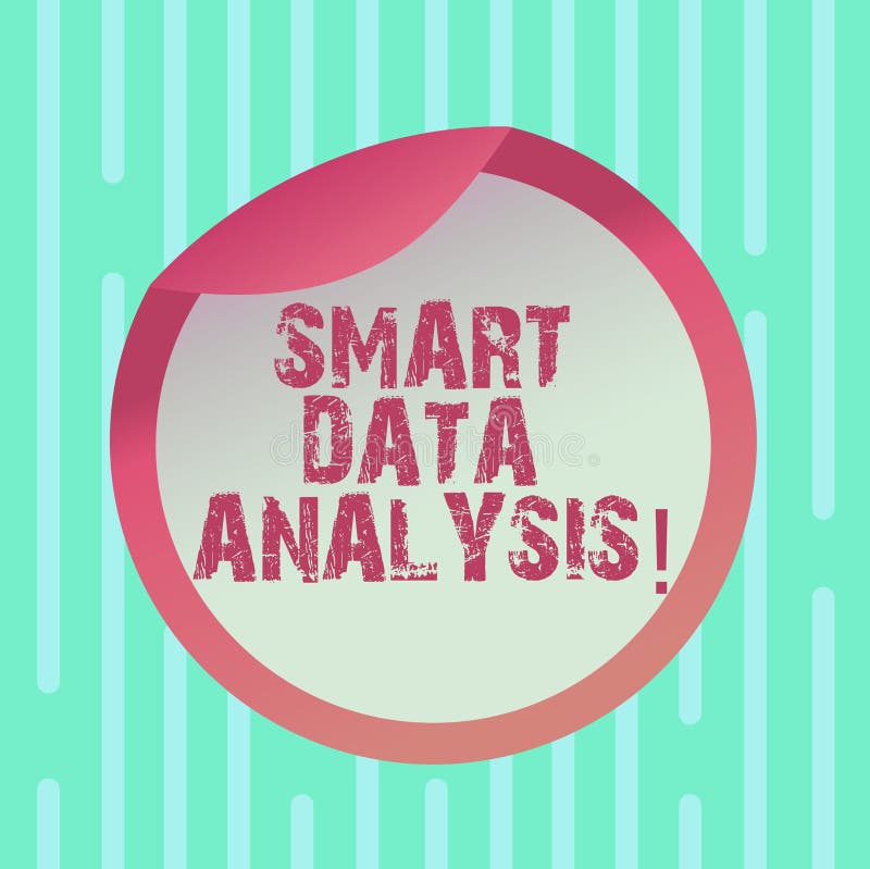 Word Writing Text Smart Data Analysis. Business Concept for Collecting ...