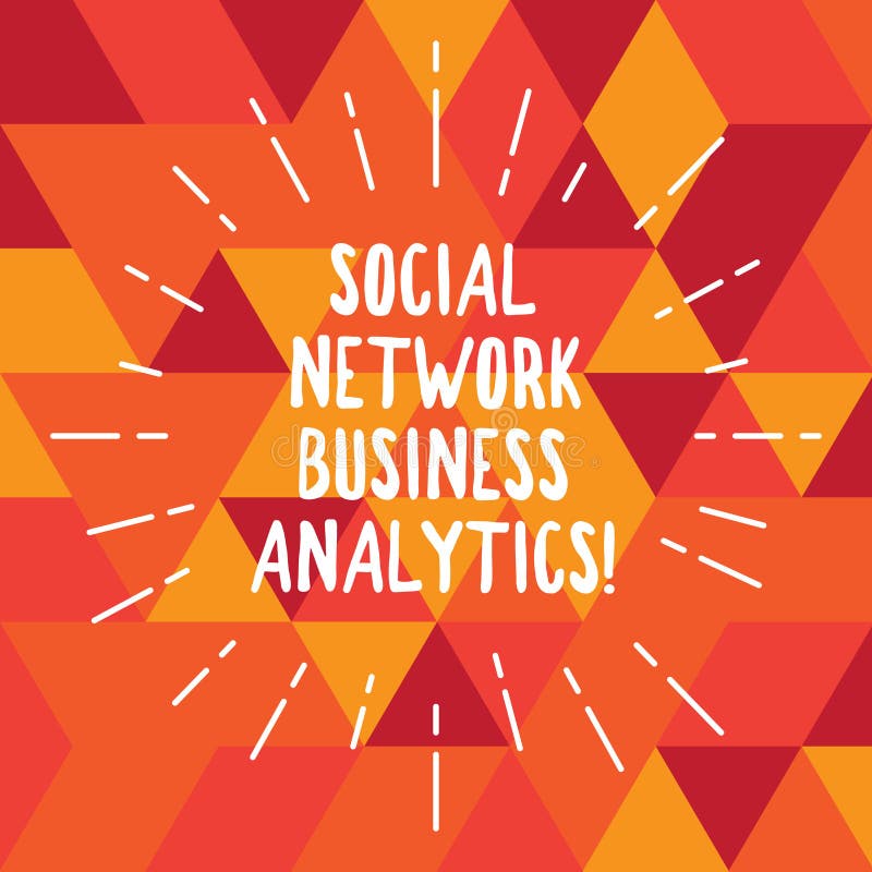 Word Writing Text Social Network Business Analytics. Business Concept ...