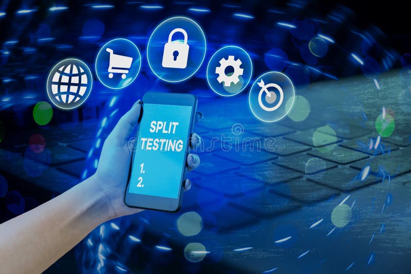 Word Writing Text Split Testing. Business Concept for Issuing the ...