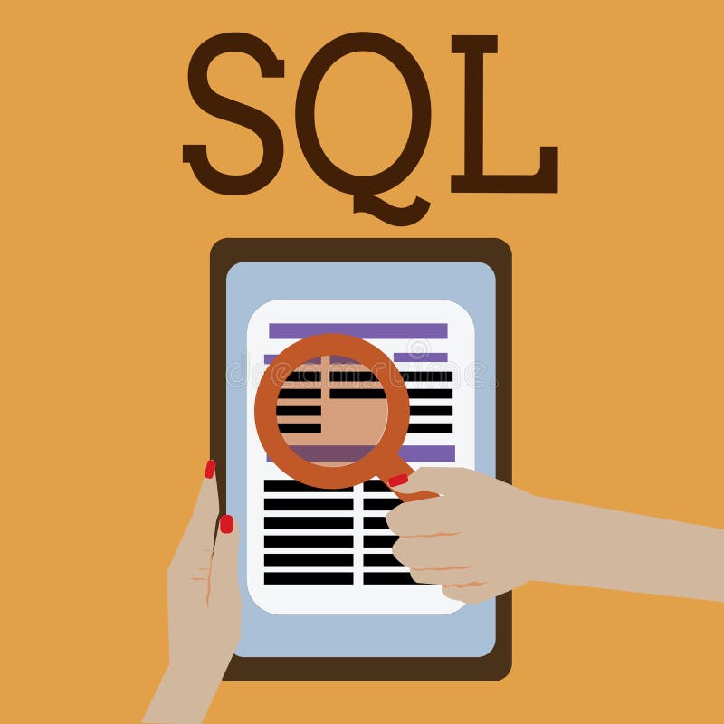 Word Writing Text Sql Business Concept For A Standard Computer Language For Relational Database