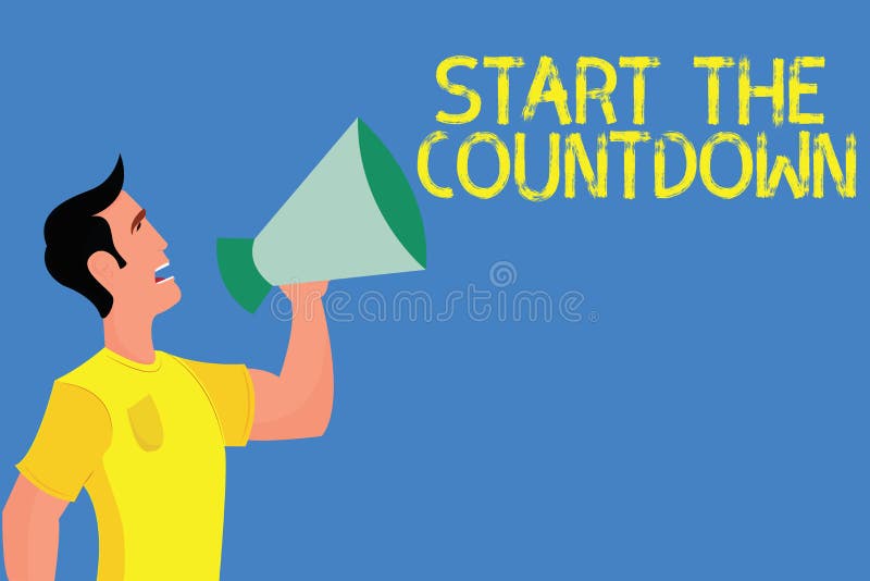 Word Writing Text Start The Countdown. Business Concept For Sequence Of ...