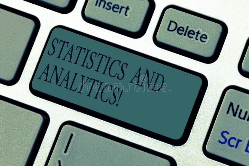 Word Writing Text Statistics and Analytics. Business Concept for ...