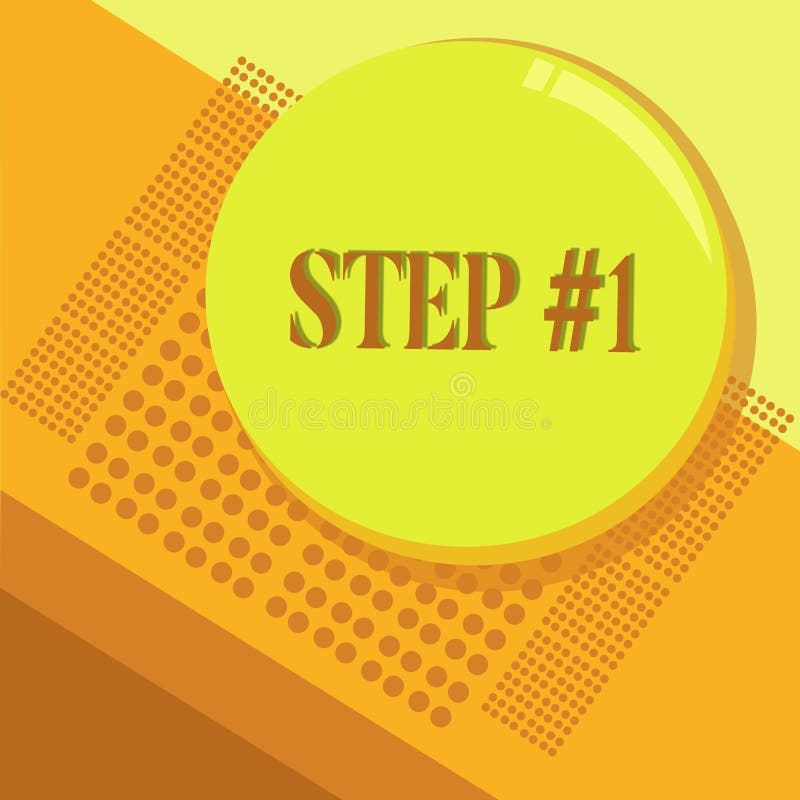 Word Writing Text Step 1. Business Concept for Start of Planned ...