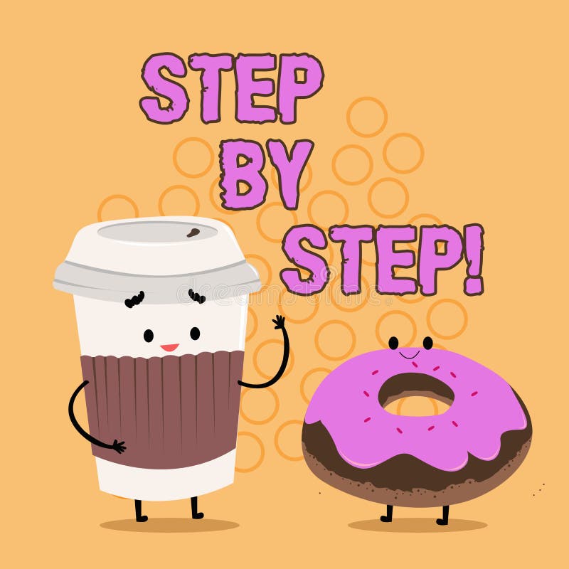 Word Writing Text Step by Step. Business Concept for Slow Progress Road ...