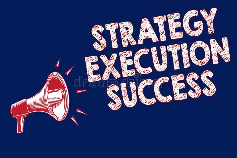 Strategy Execution Success Stock Illustrations – 822 Strategy Execution ...