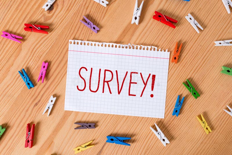 Word Writing Text Survey. Business Concept for Research Method Used for ...