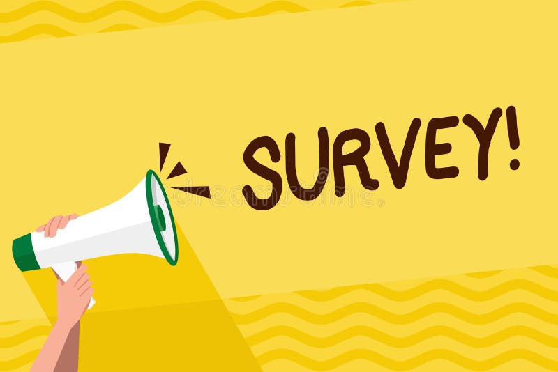 Word Writing Text Survey. Business Concept for Research Method Used for ...