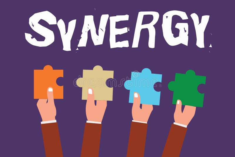 SYNERGY - Collaboration Concept Stock Illustration - Illustration of ...