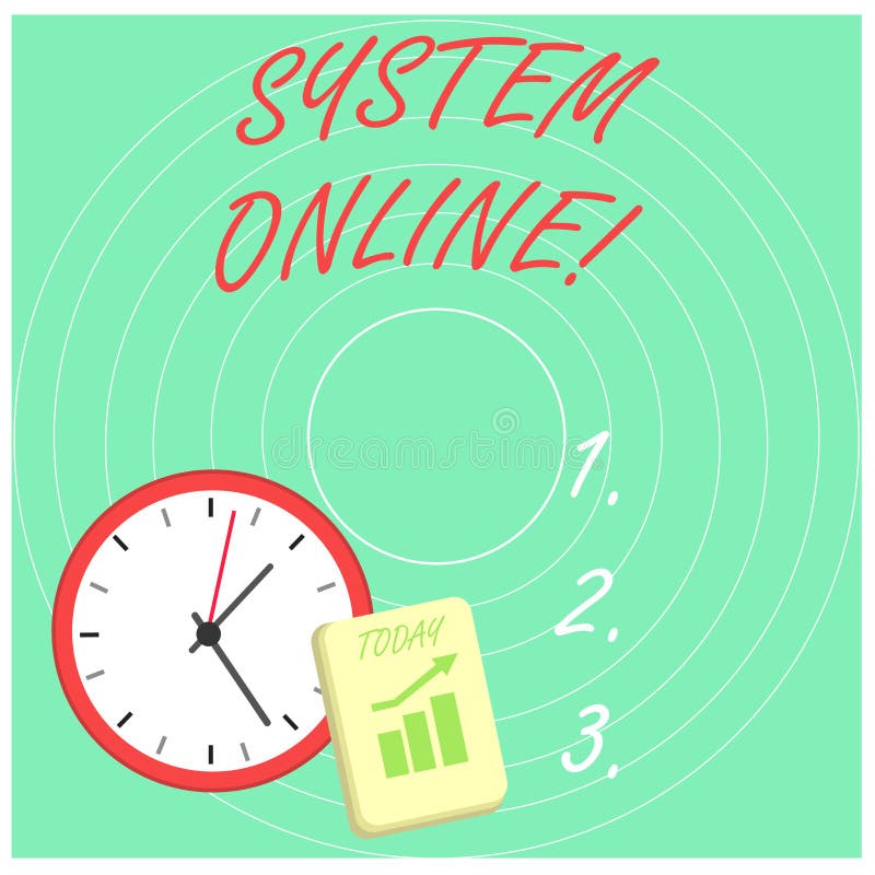 Word Writing Text System Online. Business Concept for when a Device Can ...