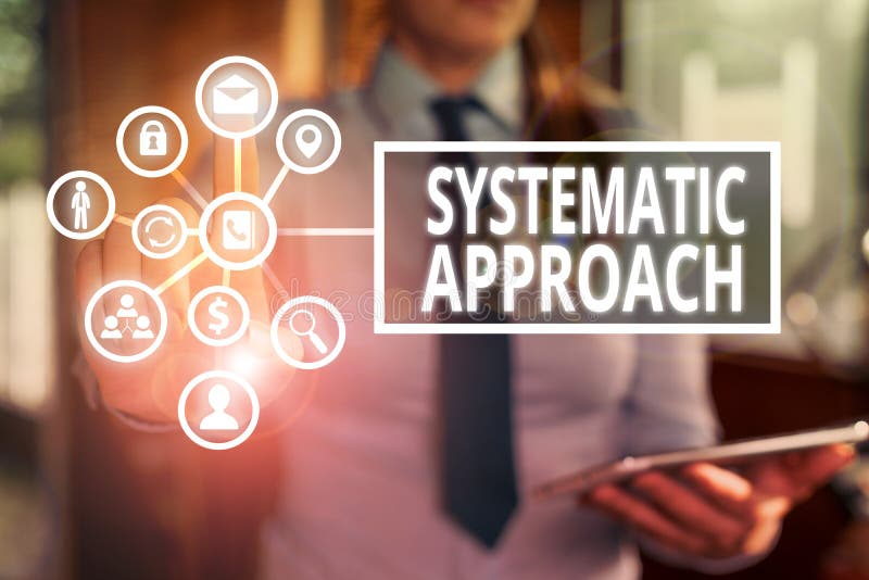 Word Writing Text Systematic Approach. Business Concept for a Process ...