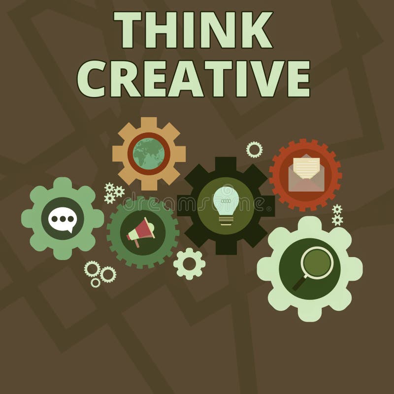 Word Writing Text Think Creative. Business Concept for the Ability To ...