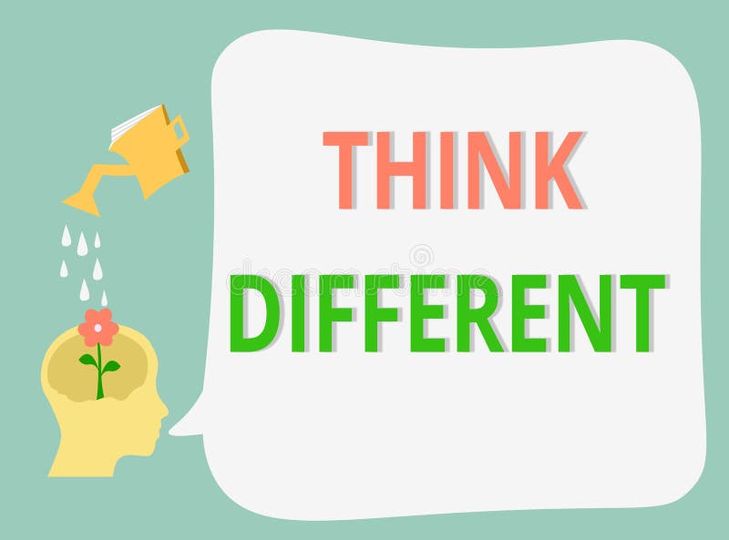 Word Writing Text Think Different. Business Concept for Be Unique with ...