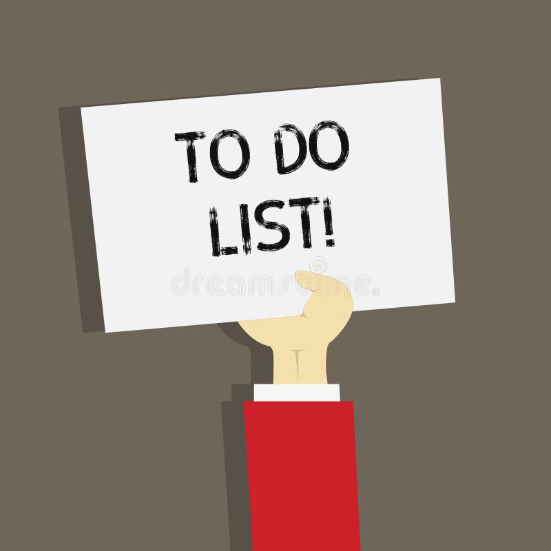 Word Writing Text To Do List. Business Concept for a Structure that ...