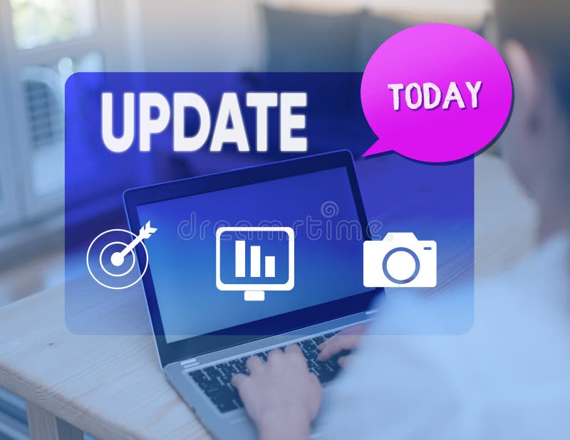 Word Writing Text UPDATE. Business Concept for Make Something More ...