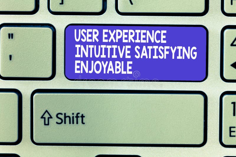 Word Writing Text User Experience Intuitive Satisfying Enjoyable ...