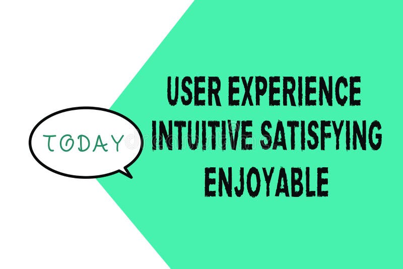 Word Writing Text User Experience Intuitive Satisfying Enjoyable ...