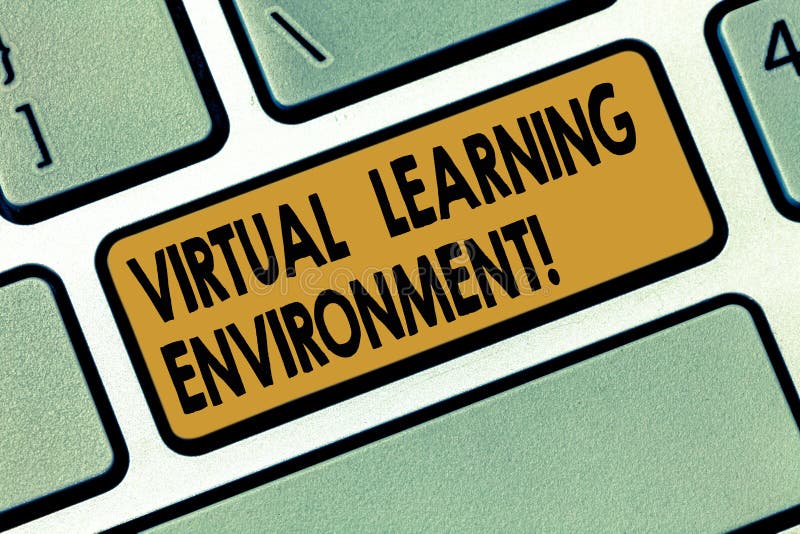 Word Writing Text Virtual Learning Environment. Business Concept for ...