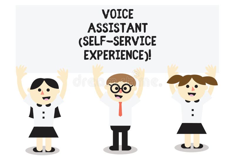 Word Writing Text Voice Assistant Self Service Experience. Business ...