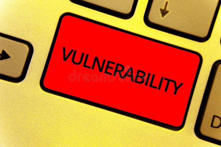 Word Writing Text Vulnerability. Business Concept for Information ...