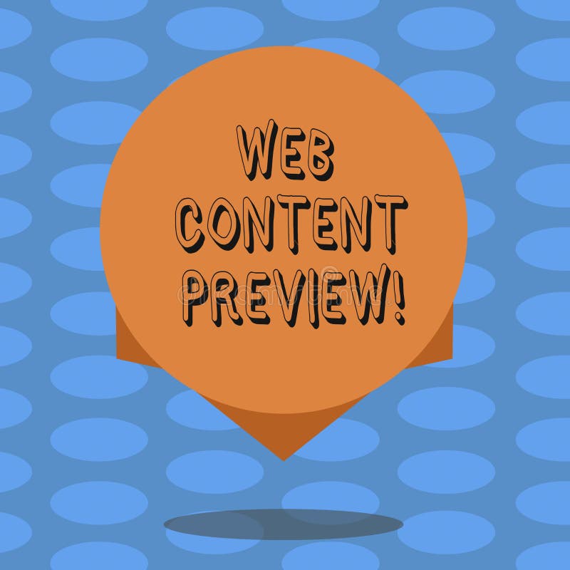 Word Writing Text Web Content Preview. Business Concept for Textual ...