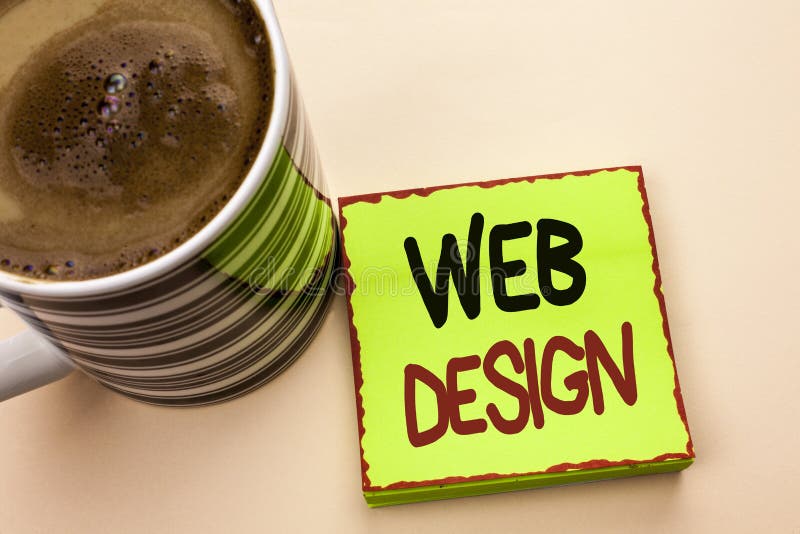 Word Writing Text Web Design. Business Concept for Web Layout Template ...