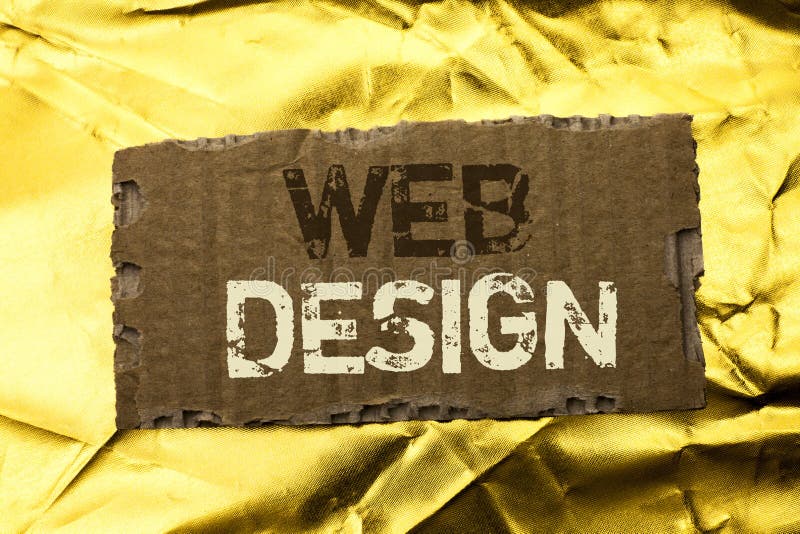 Word Writing Text Web Design. Business Concept for Web Layout Template ...