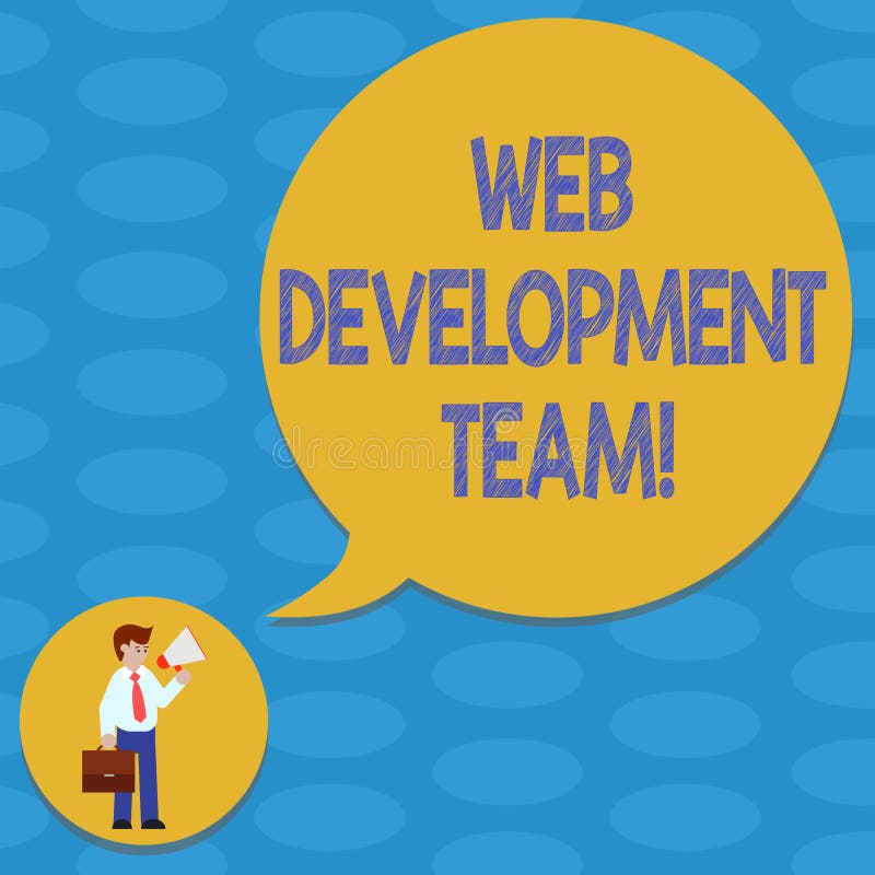Word Writing Text Web Development Team. Business Concept for a Team of ...