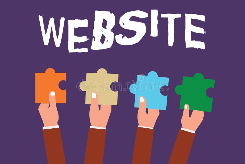 Word Writing Text Website. Business Concept for Related Web Pages ...