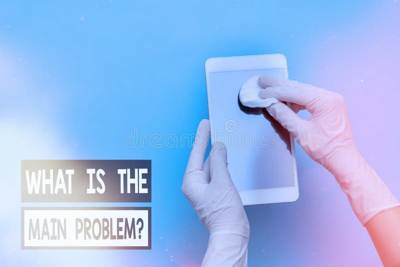 Word Writing Text What is the Main Problem Question. Business Concept ...