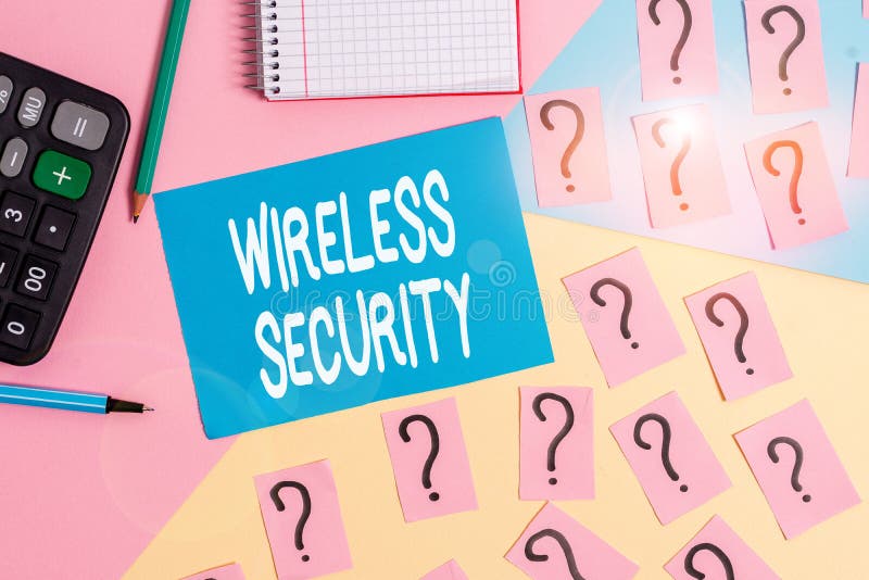 Word Writing Text Wireless Security. Business Concept for Prevention of ...
