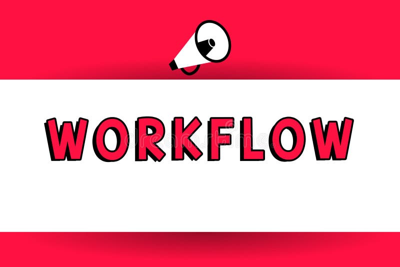 Word Writing Text Workflow. Business Concept For Sequence Of Industrial ... Word Writing Text Workflow. Business Concept For Sequence Of Industrial ...