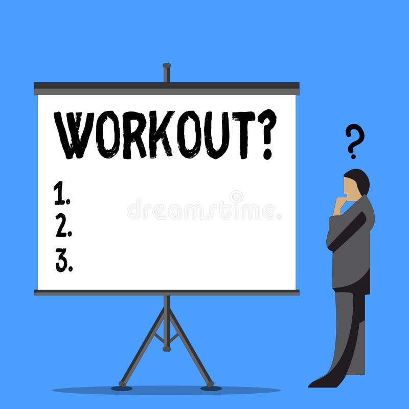Word Writing Text Workoutquestion. Business Concept for Activity for ...