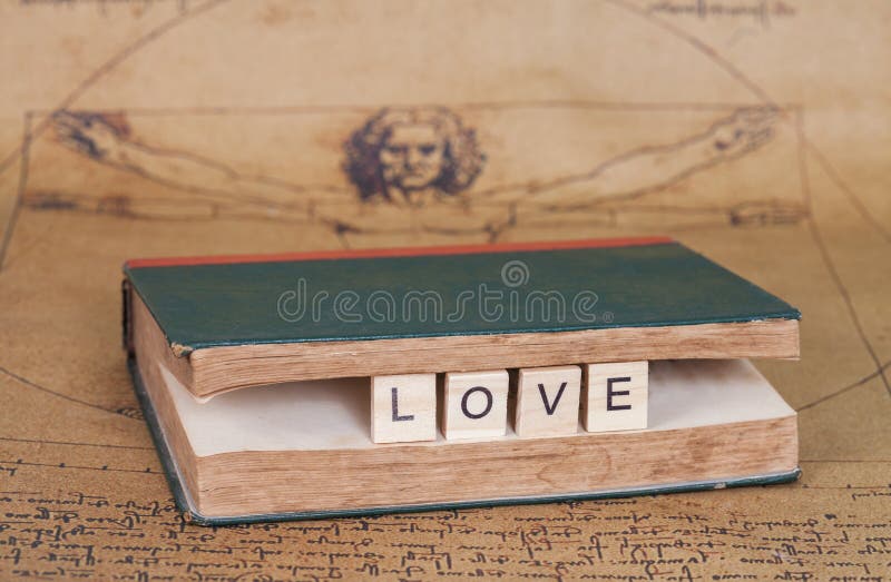 Word Written on Wood Block in the Book . Stock Image - Image of message ...