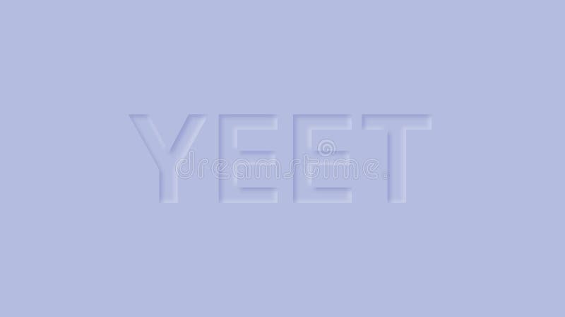 Word Yeet in Pastel Color. Trendy Neumorphism Loop Animation Stock ...