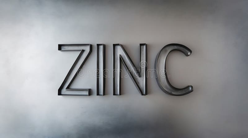 Elegant Zinc Lettering Displayed in a Minimalistic Setting Stock Image ...