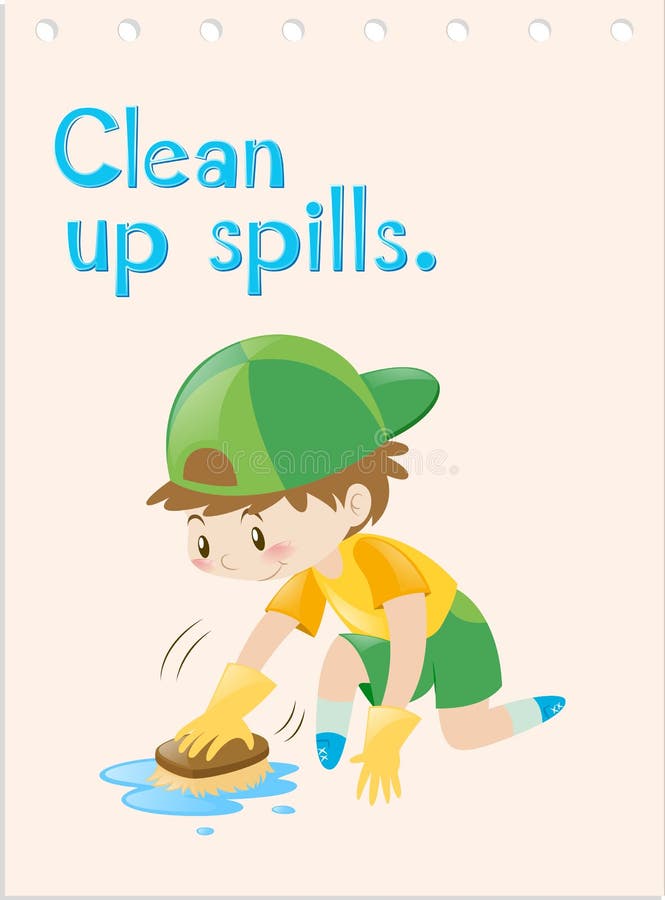 Clean Up Spills Clip Art