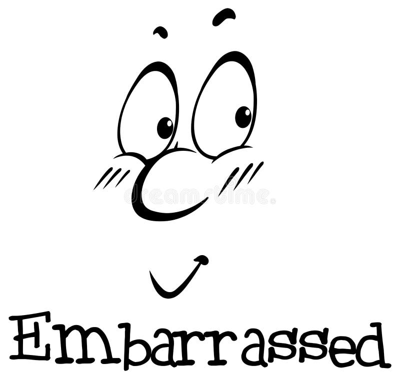 Be Embarrassed Illustration Stock Illustration - Illustration of ...