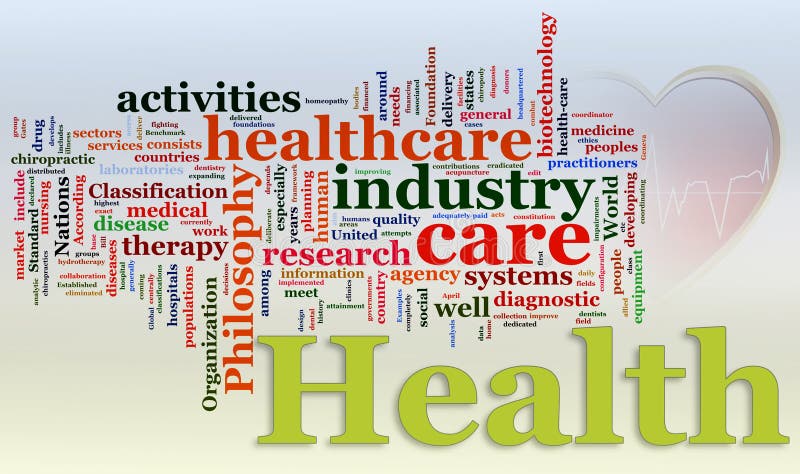 Good Health and Wellbeing Tag Cloud Stock Illustration - Illustration ...