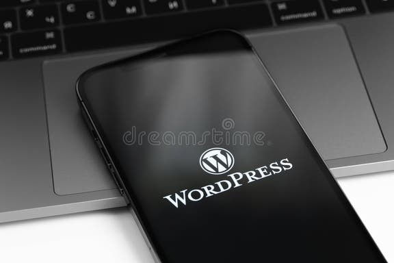 WordPress Logo on Screen Smartphone Editorial Photo - Image of mysql, digital: 226554161