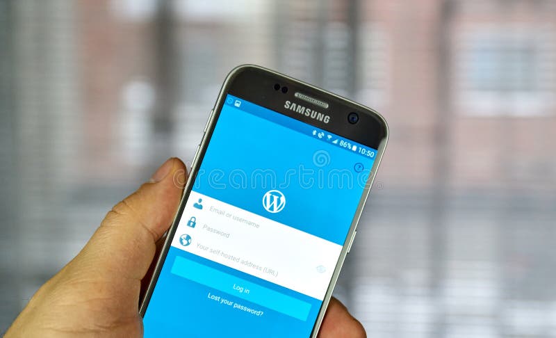 Wordpress Mobile Application Editorial Photography - Image of apps ...