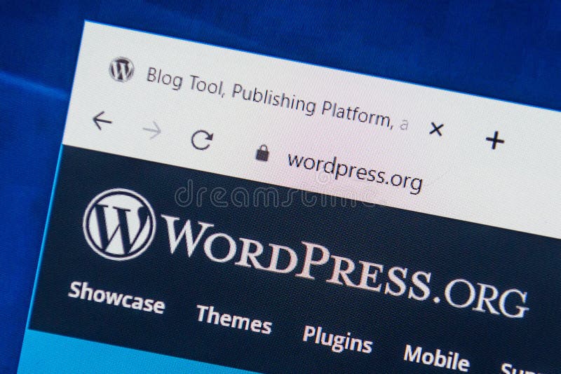 Wordpress.org Web Site. Selective Focus. Editorial Stock Image - Image ...