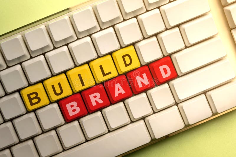Words of Build Brand on the Computer Keyboard Button Stock Photo ...
