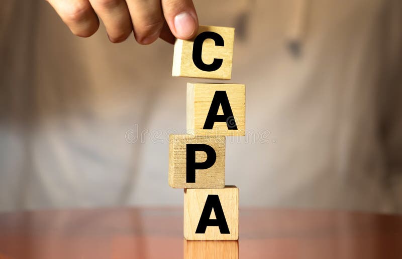 CAPA Symbol. Concept Word `CAPA, Corrective and Preventive Actions` on ...