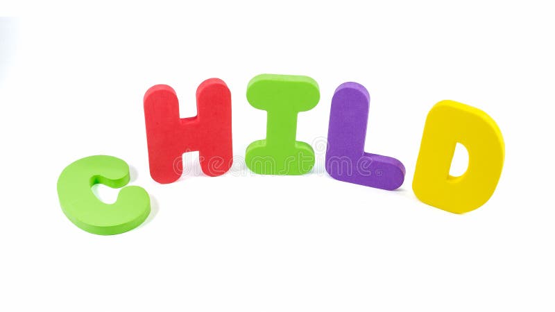 The words CHILD stock photo. Image of school, learn, typography - 43242918