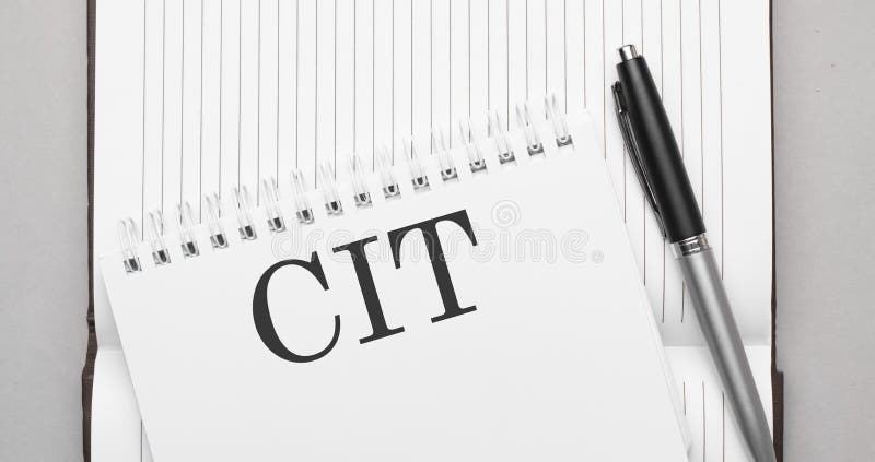 Words Cit Text on Notepad and Pen Stock Photo - Image of technology ...