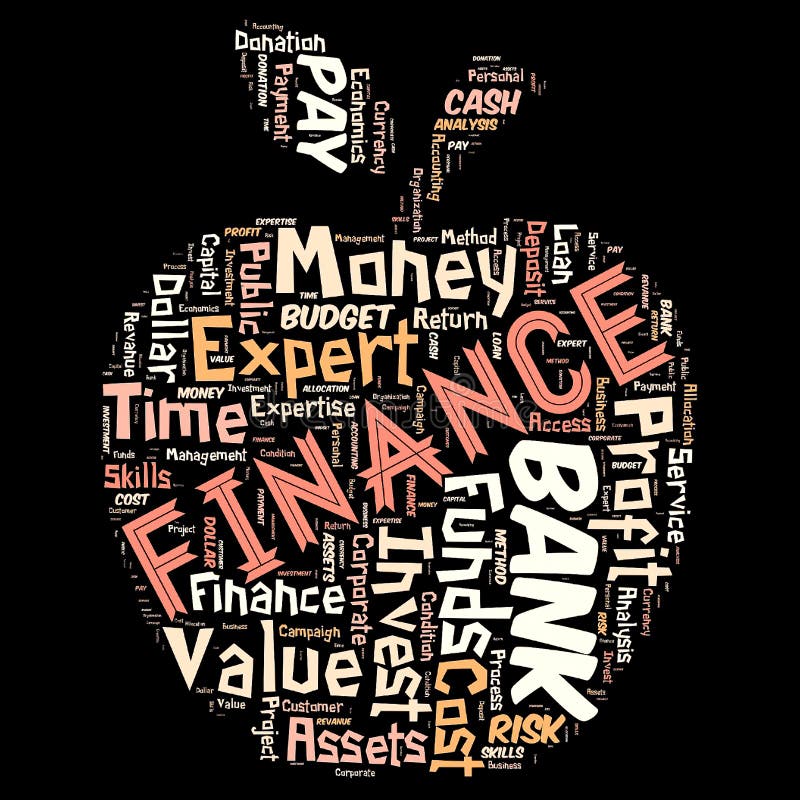 Words cloud of the FINANCE stock illustration. Illustration of ...