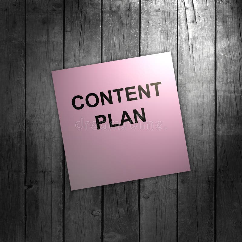 Words Content Plan Written on Paper. Concept of Creating Content and ...