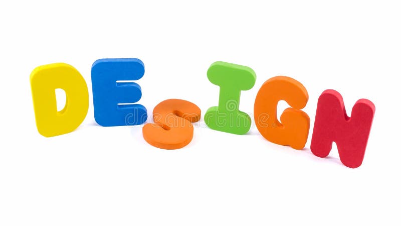 The words DESIGN stock photo. Image of product, text - 43242900