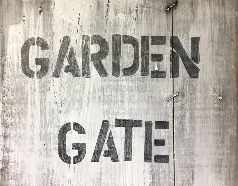 Words Garden Gate Wood Background Stock Photos - Free & Royalty-Free ...